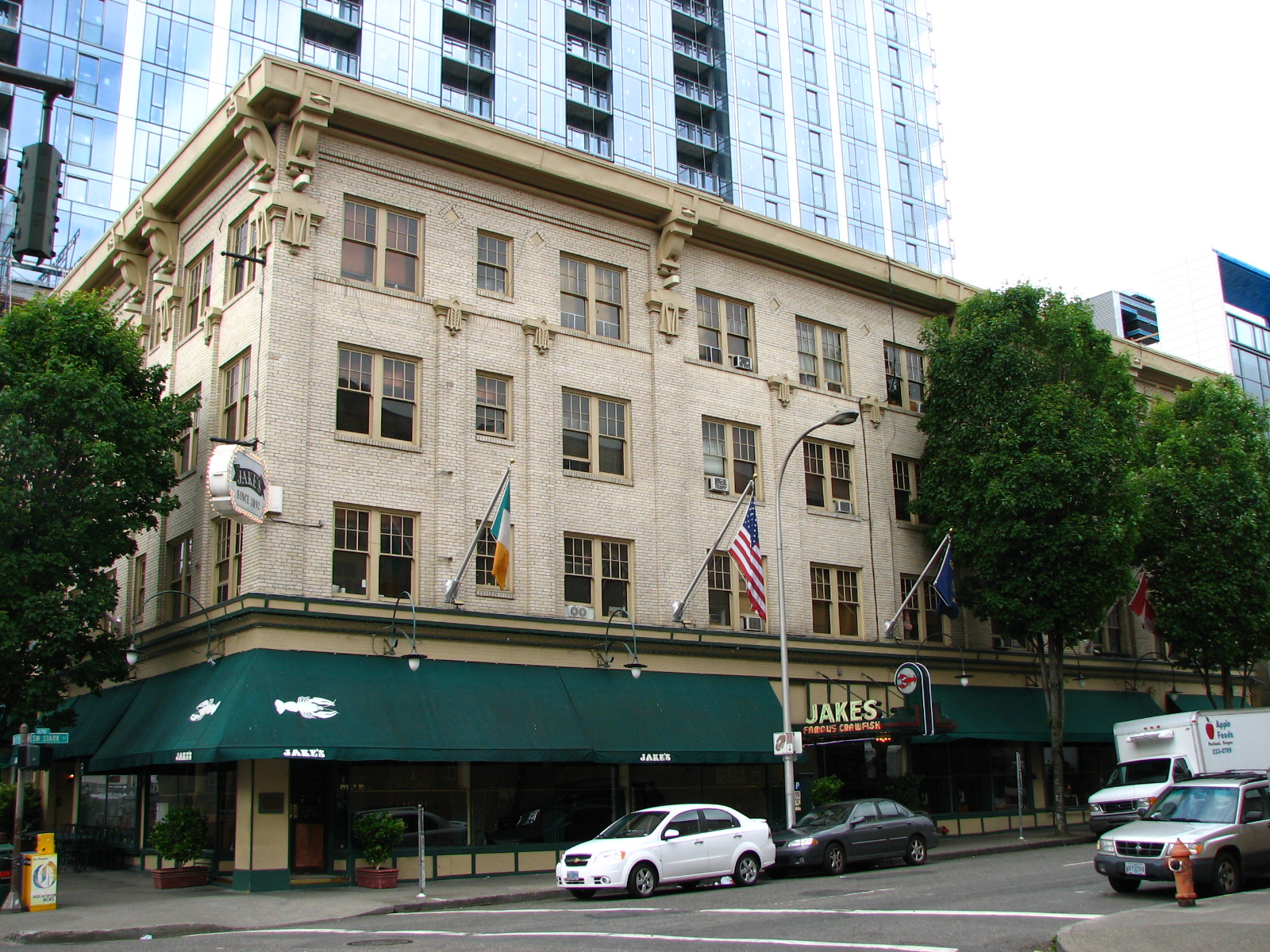 Gray Building - Chosen Wood Window