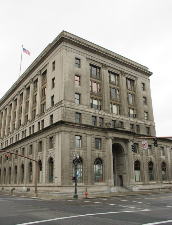 Federal Building - Chosen Wood Window